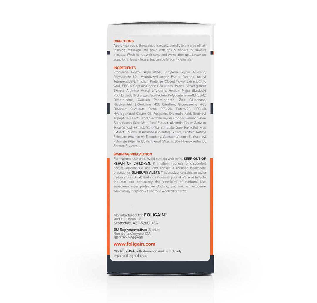 FOLIGAIN Triple Action Complete Formula For Thinning Hair For Men 10%