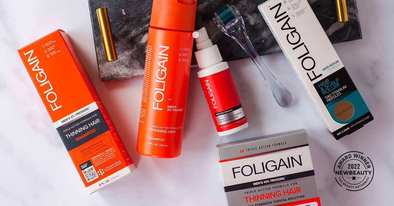 FOLIGAIN - Hair Loss Prevention Products with Minoxidil and Trioxidil
